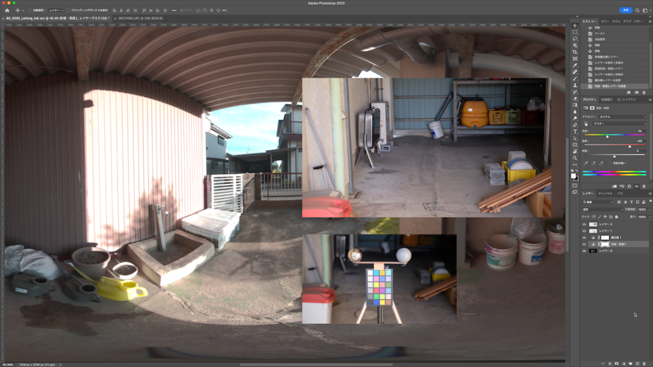 自作HDRIとVFXボールで実写合成の環境を設定する | C3D